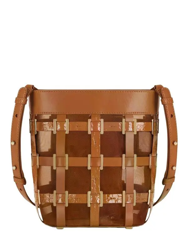 Elisabetta Franchi Woven Leather Tote - Brown