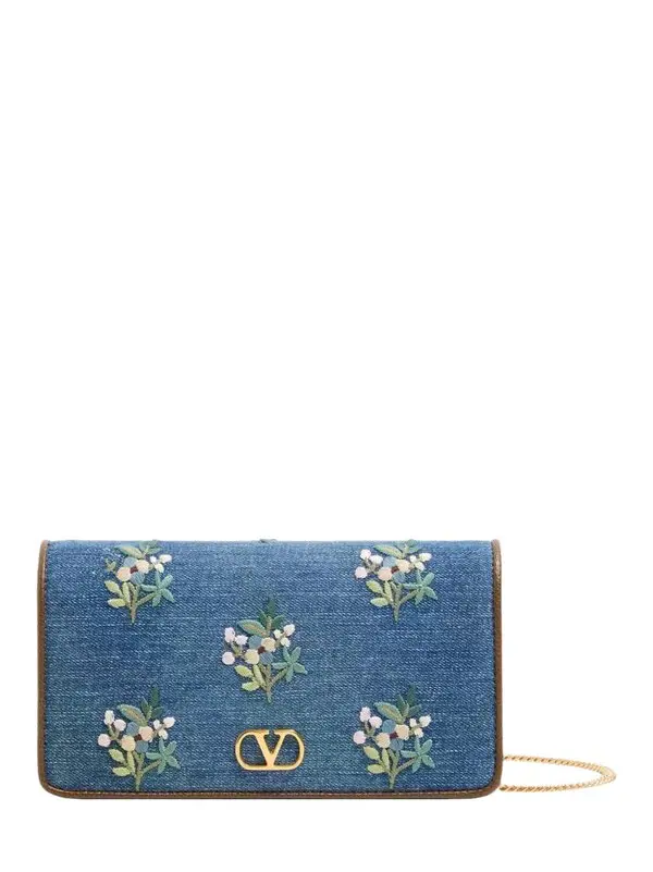 Valentino Garavani Vlogo Signature Mini Shoulder Bag - Blue