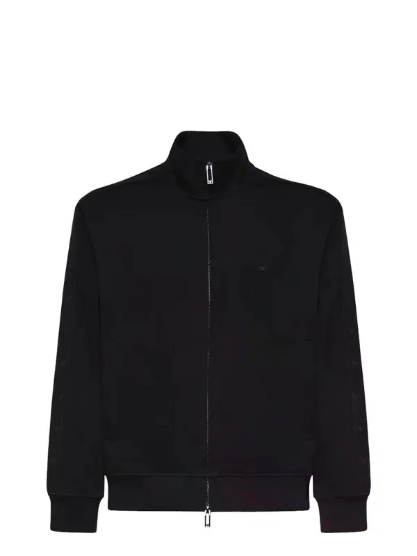 Emporio Armani Full-zip Sweatshirt - Black
