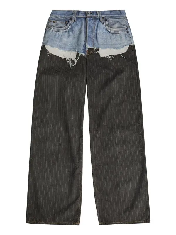 Acne Studios Pinstripe Wide-leg Jeans - Blue