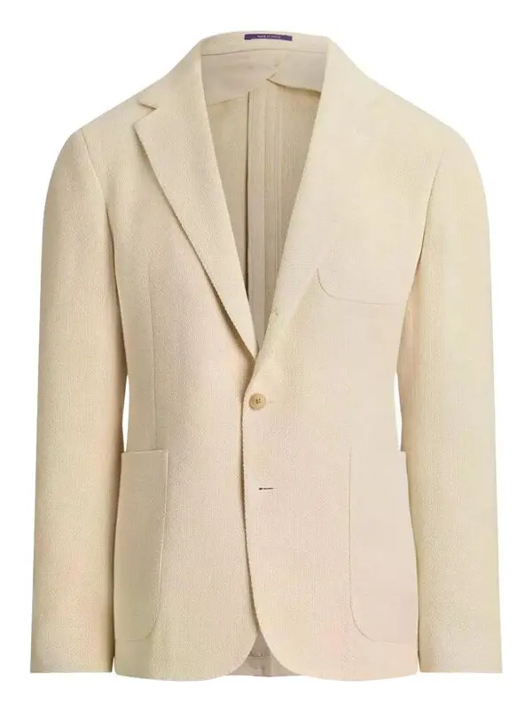 Ralph Lauren Purple Label Buttoned Blazer - Neutrals