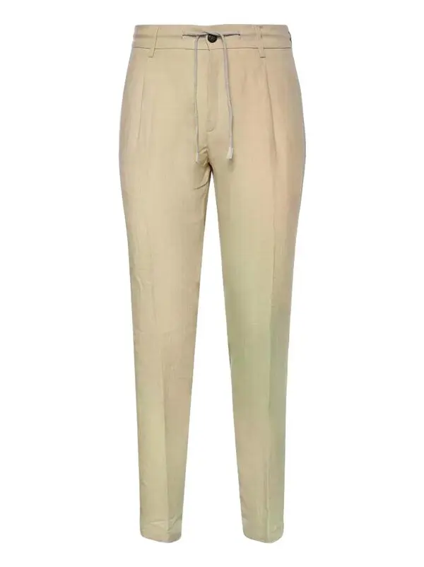 Eleventy Drawstring-fastening Trousers - Neutrals