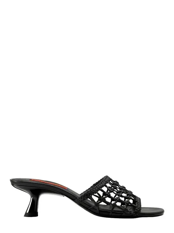 SIMONMILLER Beep Knotted Sandals - Black