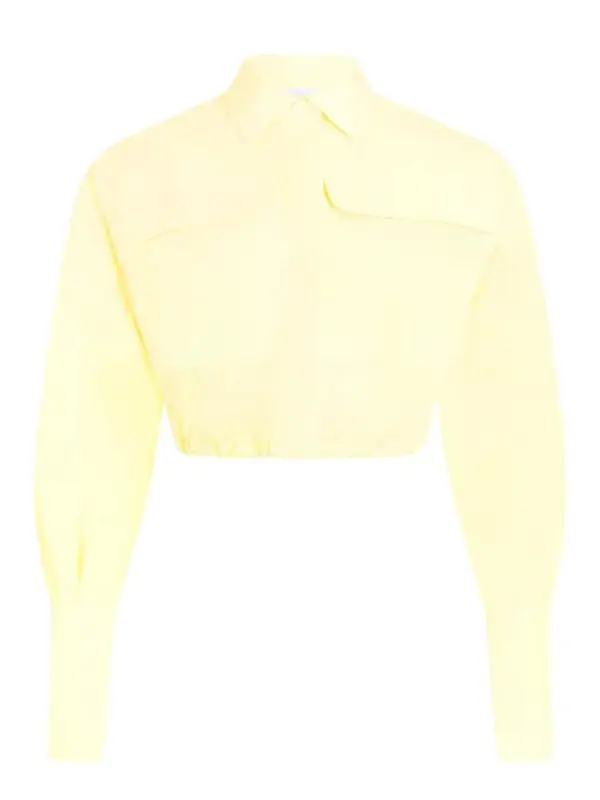 PATOU Safari Cropped Shirt - Yellow