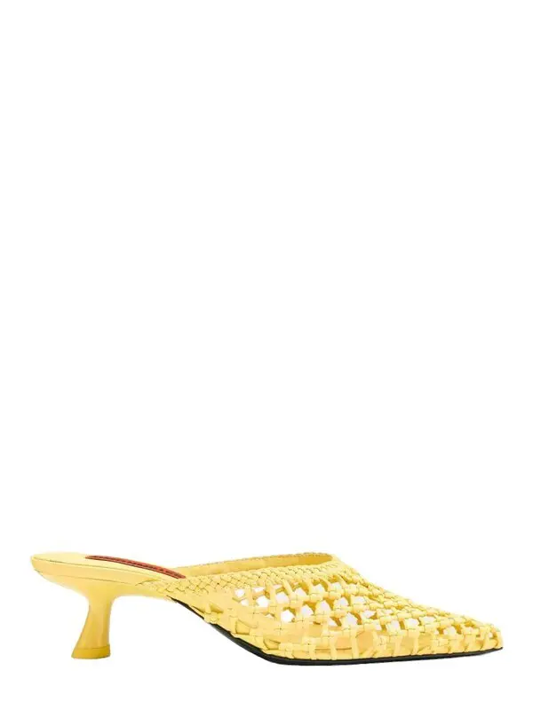 SIMONMILLER Gala Knotted Mules - Yellow