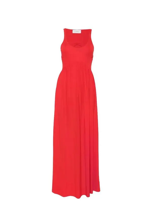 Sportmax Panino Scoop-neck Maxi Dress - Red
