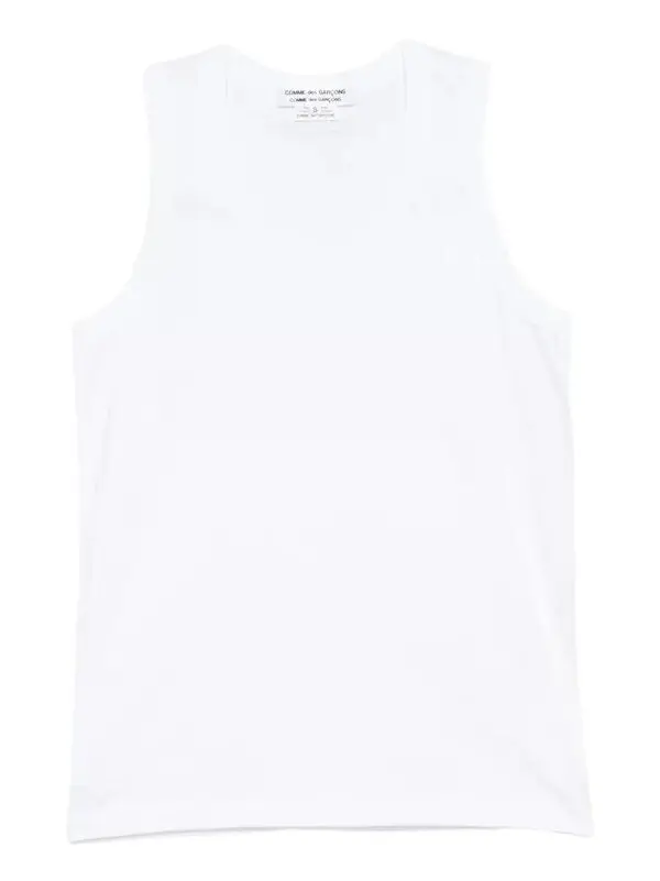 Comme Des Garçons Sleeveless Tank - White