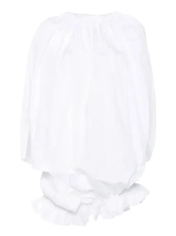 Comme Des Garçons Asymmetric Sleeve Top - White