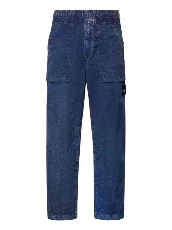 Stone Island Patch-pocket Trousers - Blue