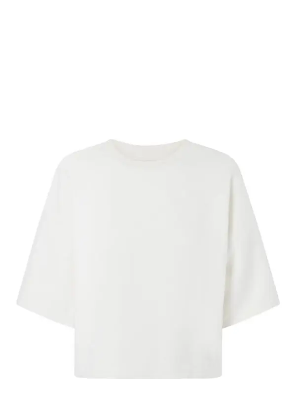 Ossou Rift Cotton-blend Jersey T-shirt - Neutrals
