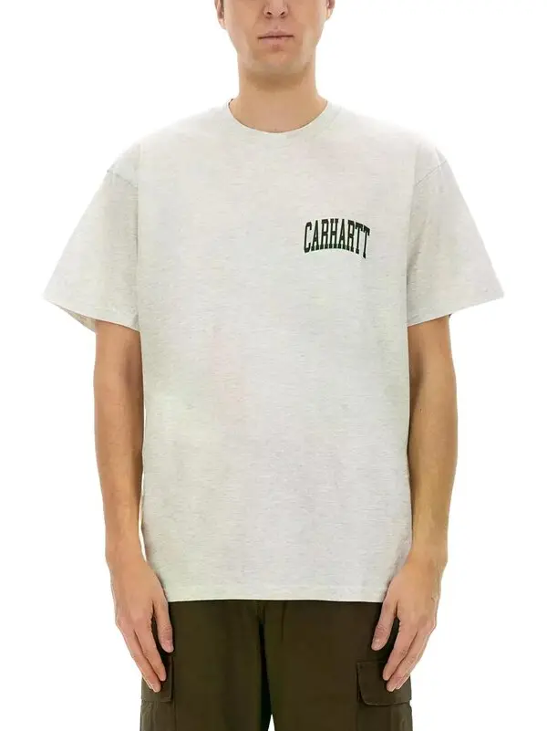 Carhartt Work In Progress Logo T-shirt - Grey
