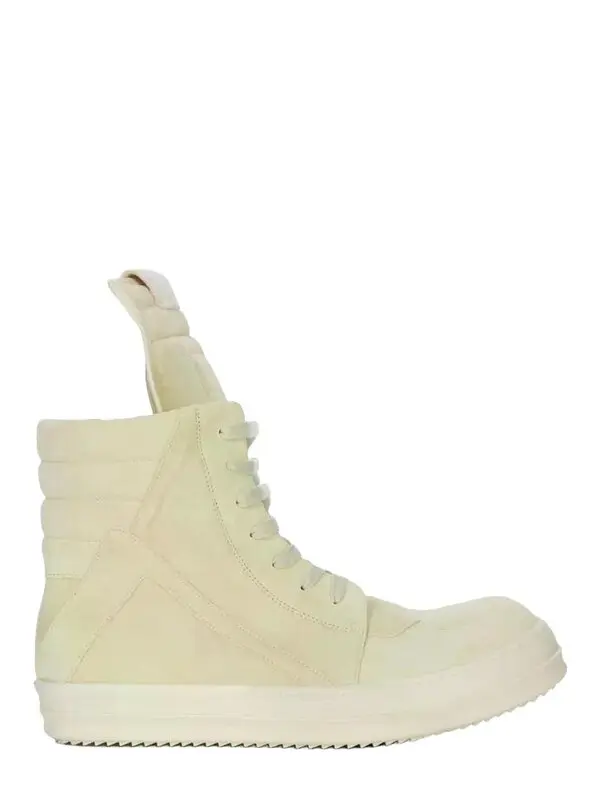 Rick Owens Geobasket Leather Sneakers - Neutrals