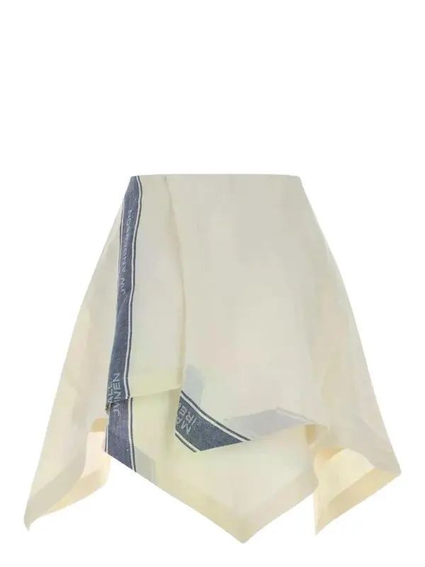 JW Anderson Logo-detail Mini Skirt - Neutrals