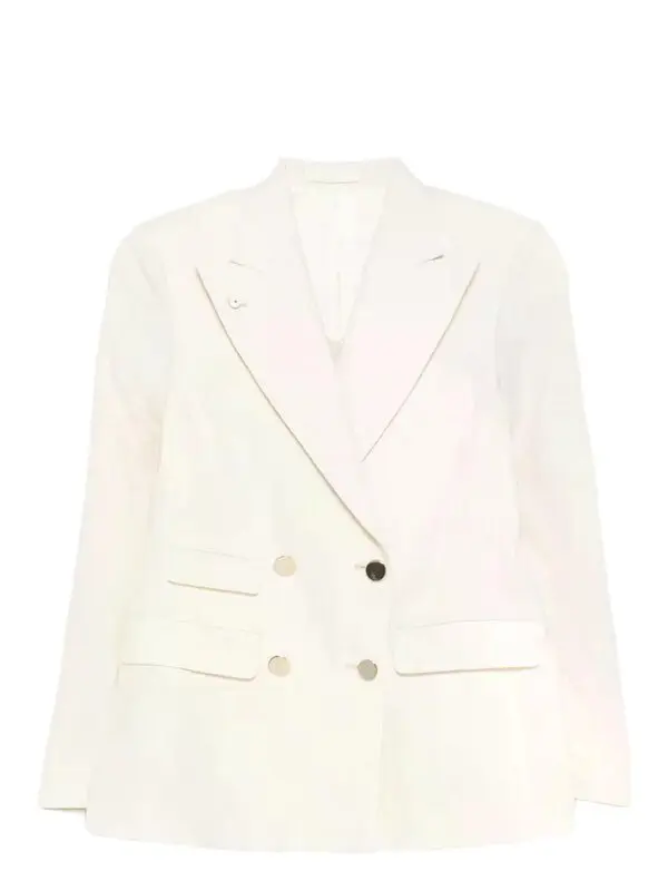 L.B.M. 1911 Elena Double-breasted Blazer - Neutrals