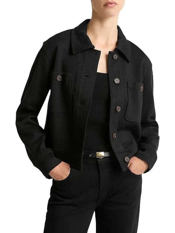 Vince Ponte Knit Jacket - Black