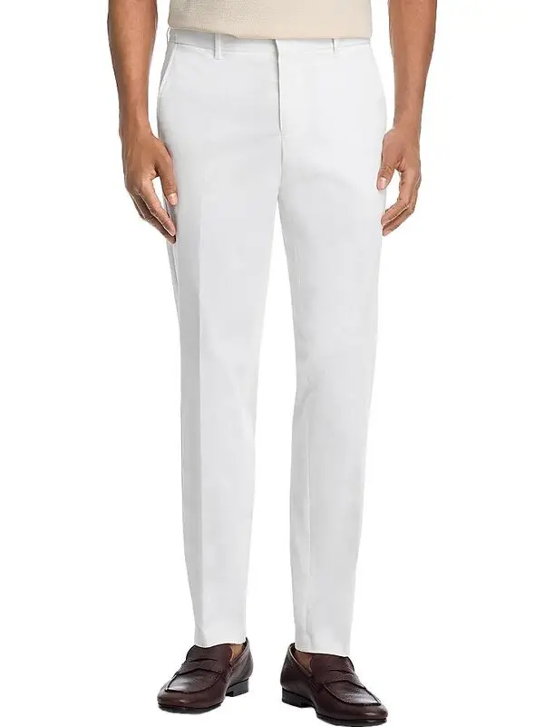 BOSS Genius Stretch Cotton Slim Fit Chino Pants - White