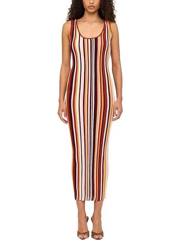 Ronny Kobo Kerry Knit Dress - Rust Multi