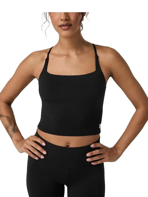Vuori Allthefeels Strappy Back Tank Top - Black