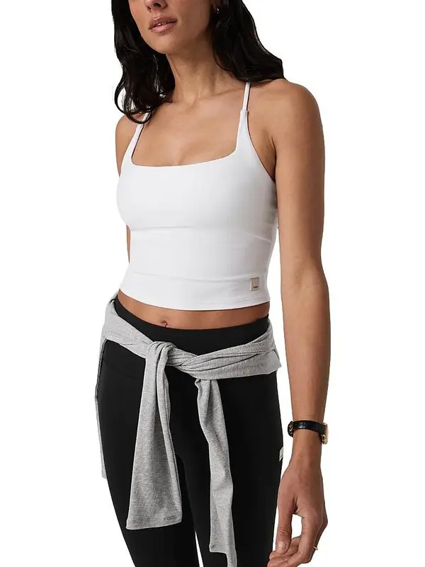 Vuori Allthefeels Strappy Back Tank Top - White