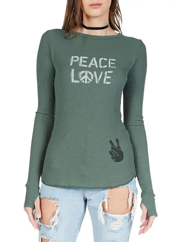 Lauren Moshi Mckinley Peace Combo Top - Hunter