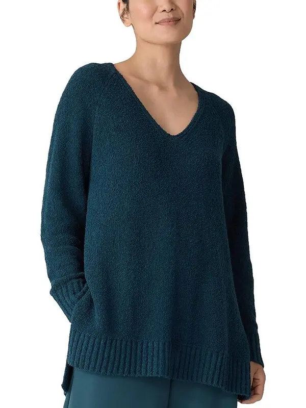 Eileen Fisher Fluff V-neck Sweater - Alpine