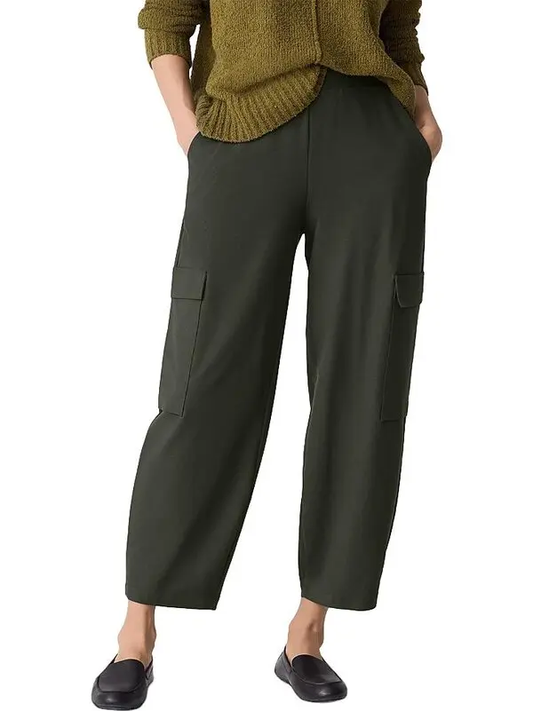 Eileen Fisher Cargo Ankle Lantern Pants - Woodland