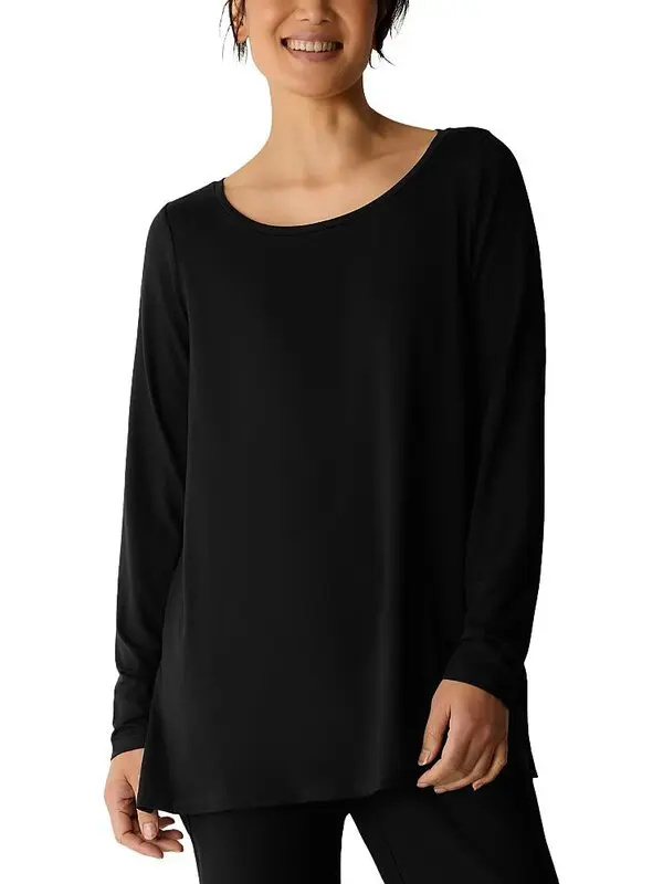 Eileen Fisher Ballet Neck Tunic - Black