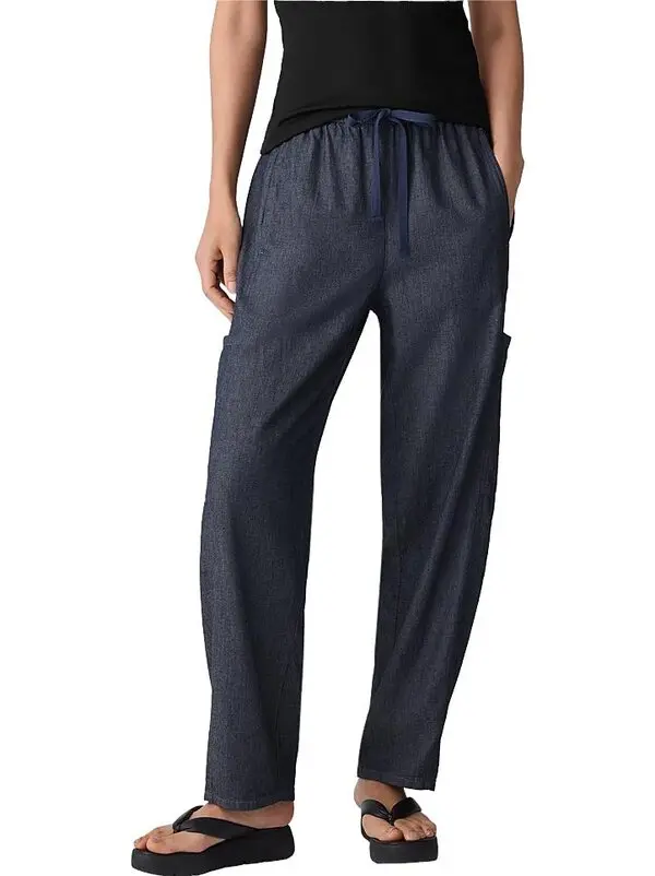 Eileen Fisher Lantern Cargo Pants - Denim