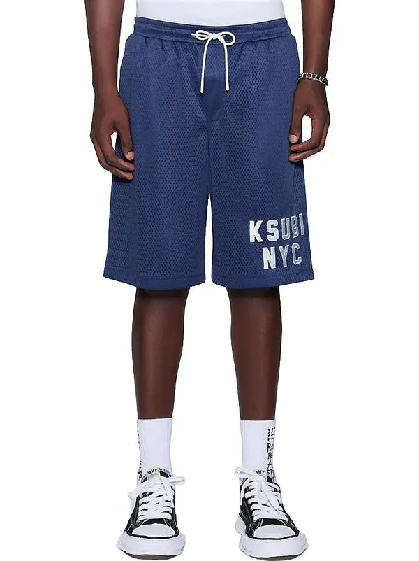 Ksubi K Lock 9.5" Nyc Mesh Roll Shorts - Navy