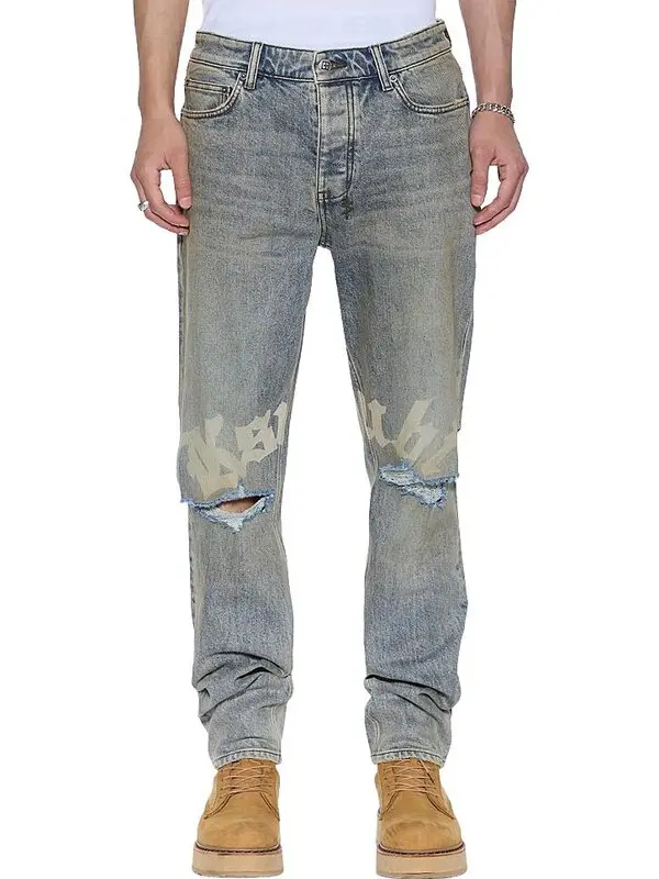 Ksubi Chitch Stature Blue Trashed Idols Jeans - Denim