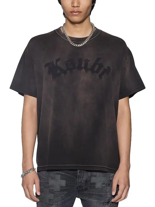 Ksubi Slub Sid Short Sleeve Tee - Charcoal
