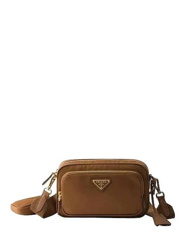 Prada Re-nylon Mini Shoulder Bag - Brown