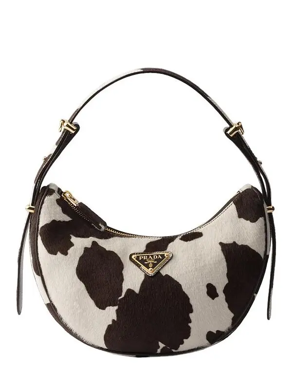Prada Arque Printed Mini Shoulder Bag - White