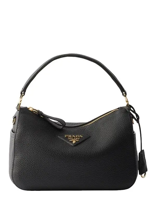 Prada Small Leather Handbag - Black