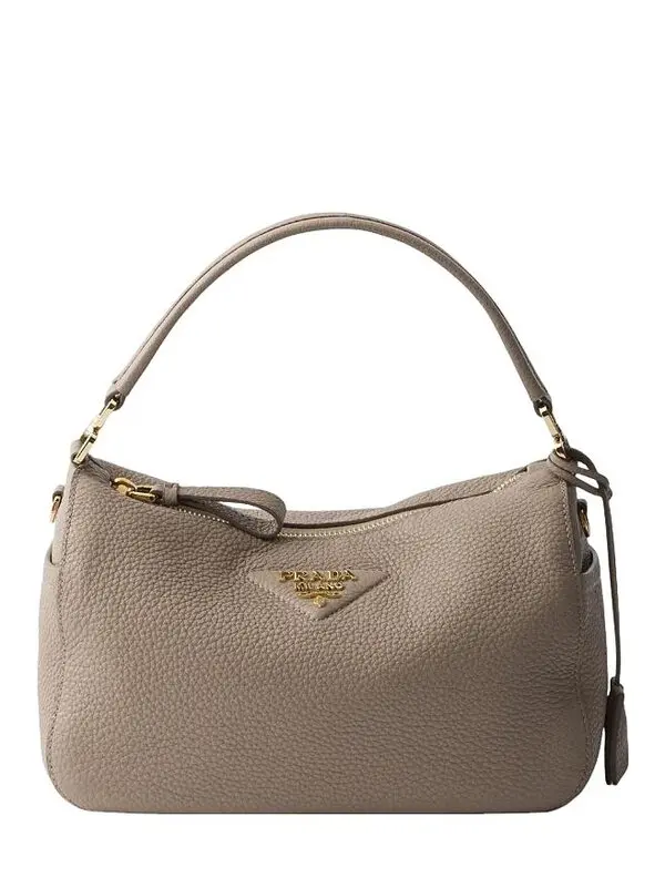 Prada Small Leather Handbag - Grey