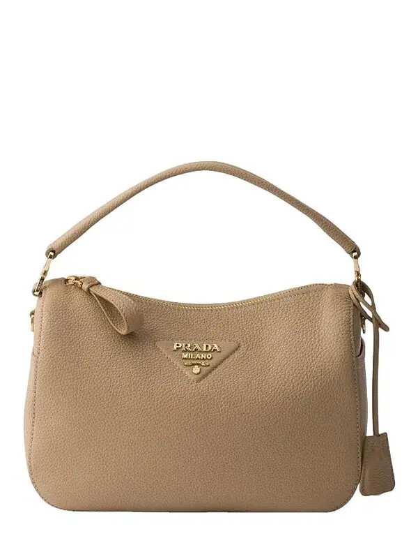 Prada Small Leather Handbag - Neutral