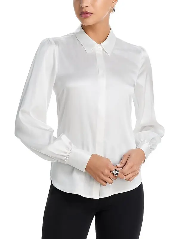 Generation Love Maxwell Silk-blend Blouse - White