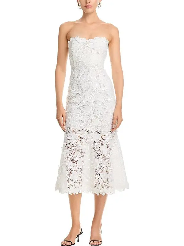 Generation Love Makaia 3d Butterfly Lace Dress - White