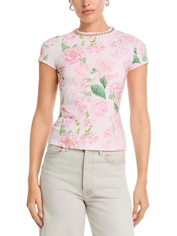 Generation Love Tate Floral Chain Top - Pink Petal