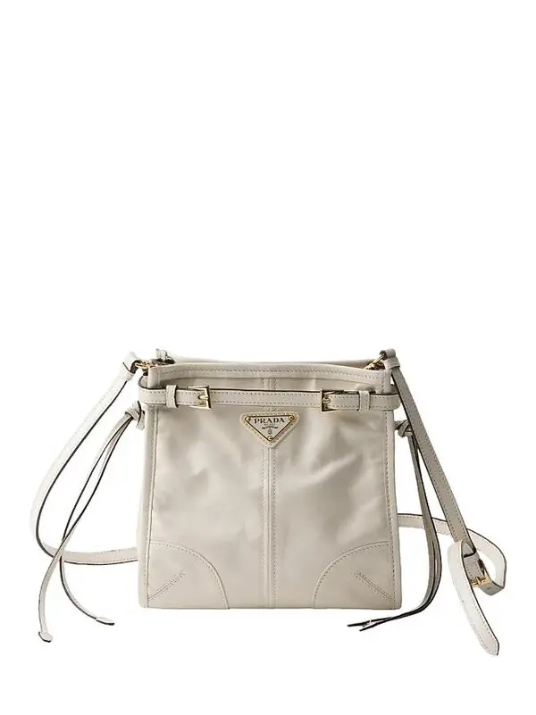 Prada Bonnie Leather Mini Shoulder Bag - White
