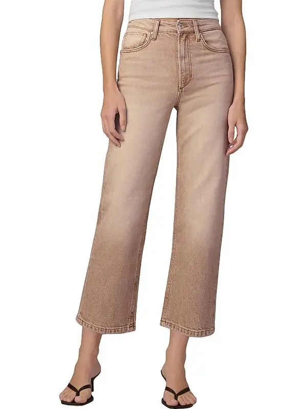 Joe's Jeans The Margot High Rise Cropped Straight Jeans - Washed Tan