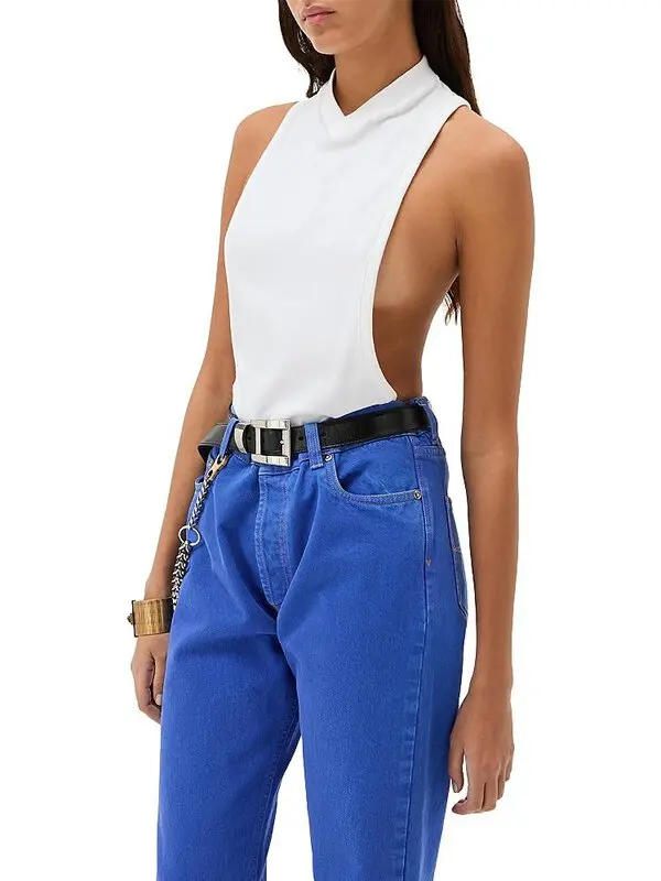Versace Stretch Cotton Jersey Tank Top - Optical White