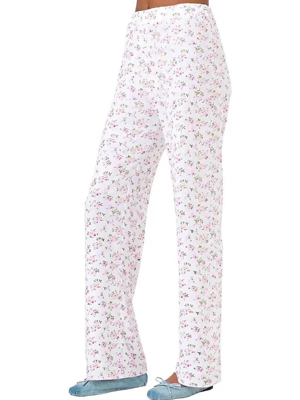 GOLDIE LEWINTER Petite Fleur Flare Pant - White