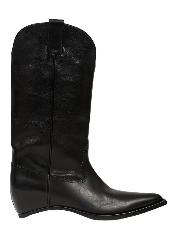 MAISON MARGIELA Pointed Toe Western Boots - Black
