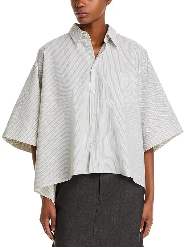 MAISON MARGIELA Striped Poplin Shirt - Off White