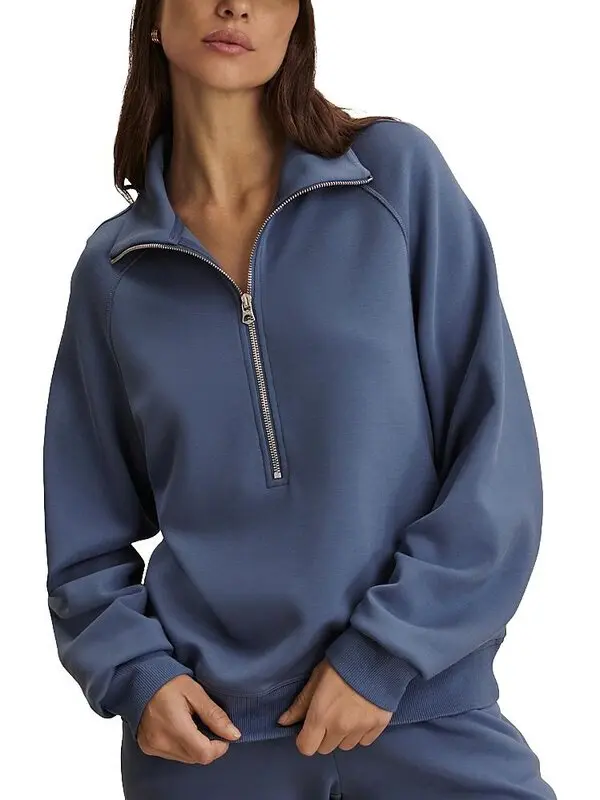 Varley Selene Half Zip Sweatshirt - Bijou Blue