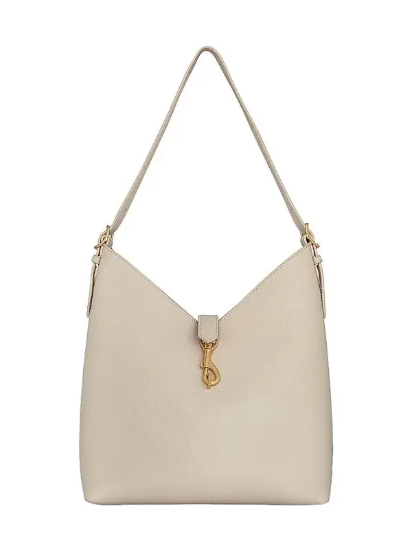 Rebecca Minkoff Megan Leather Hobo Bag - Stone
