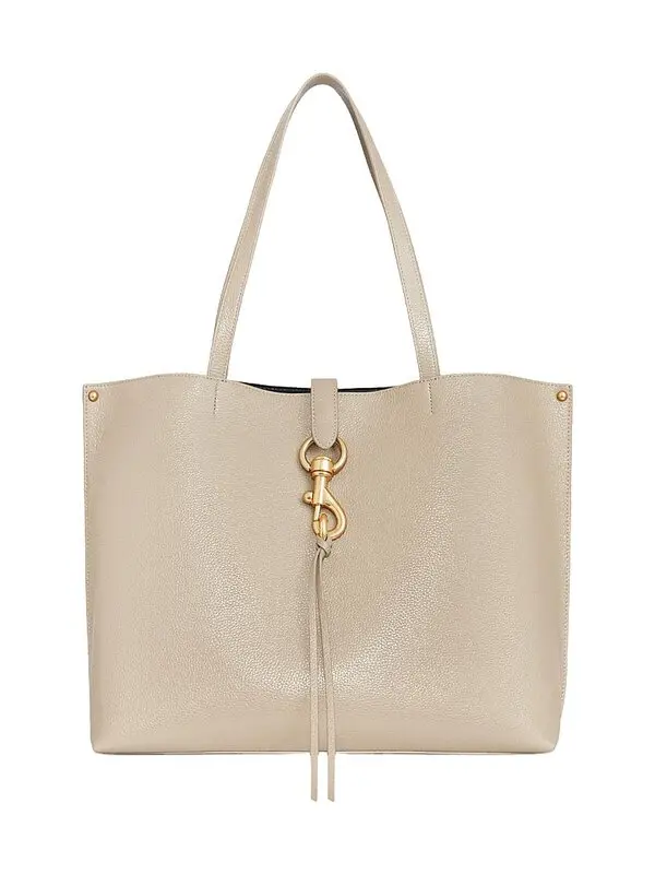 Rebecca Minkoff Megan Large Leather Tote - Stone