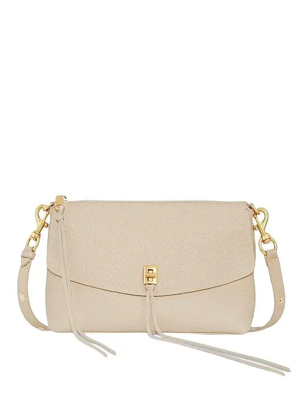 Rebecca Minkoff Darren Top Zip Shoulder Bag - Stone