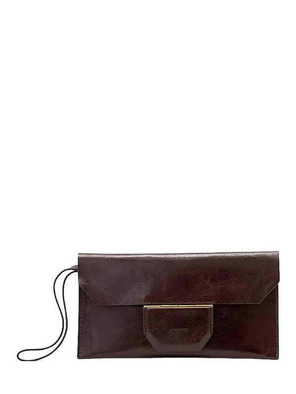 ALLSAINTS Ursa Leather Pouch - Cognac Brown